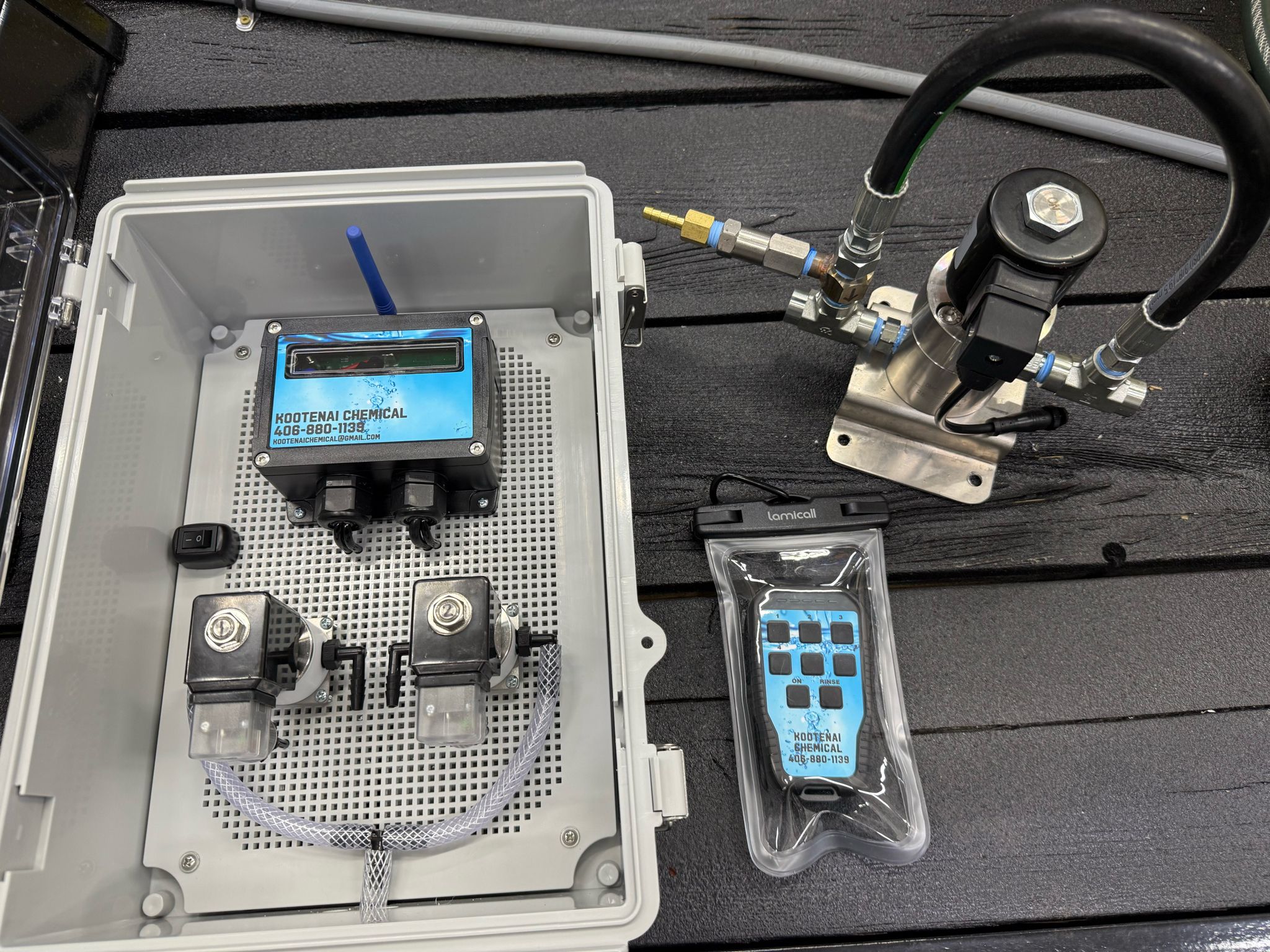 Remote-Controlled Soap & Acid Dispensing System for Fleet Washing ...